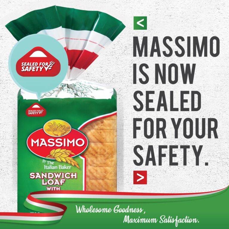Roti Massimo Kini Dengan Pengedap Keselamatan Tamper-Evident